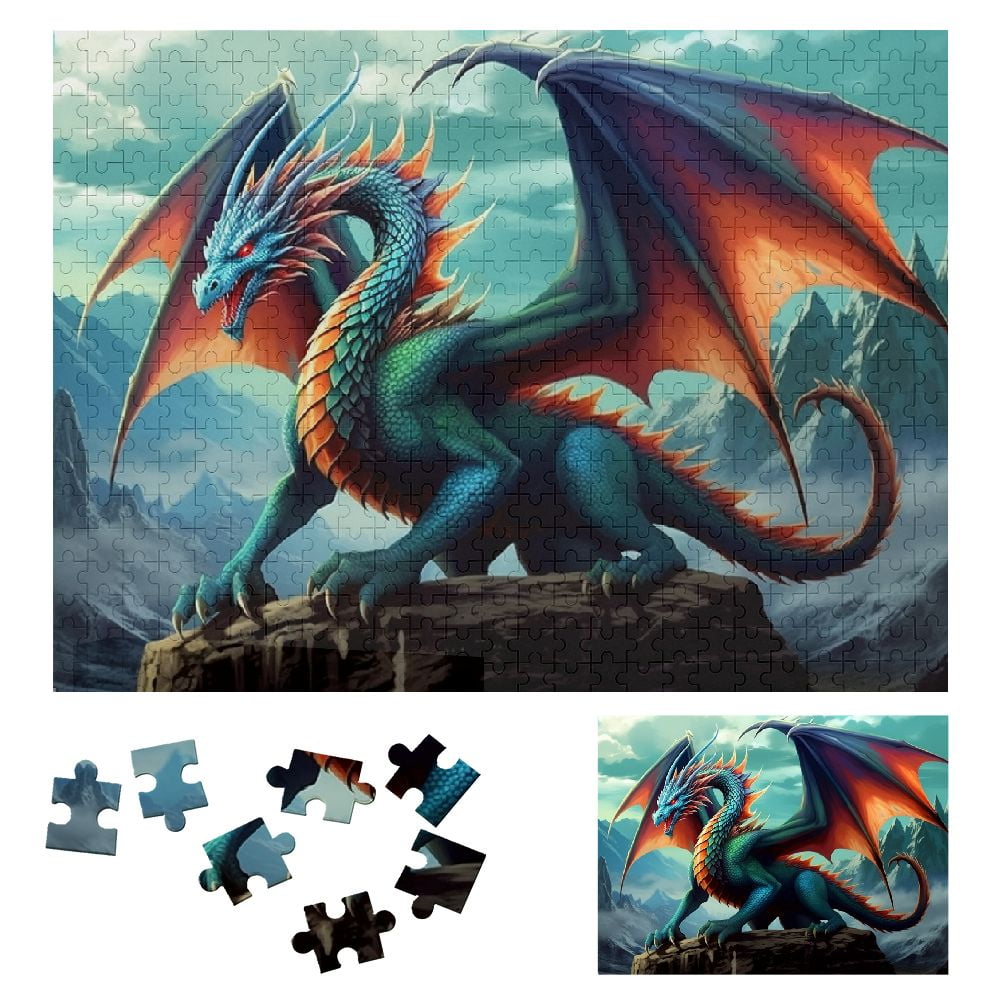 ONETECH Dragon Wooden Puzzle Challenging Difficult Wood Puzzles for ...