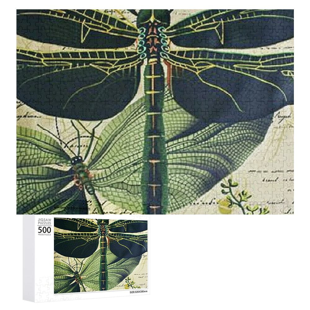 ONETECH Dragonfly Wooden Jigsaw Puzzle for Adults and Kids - Eco ...