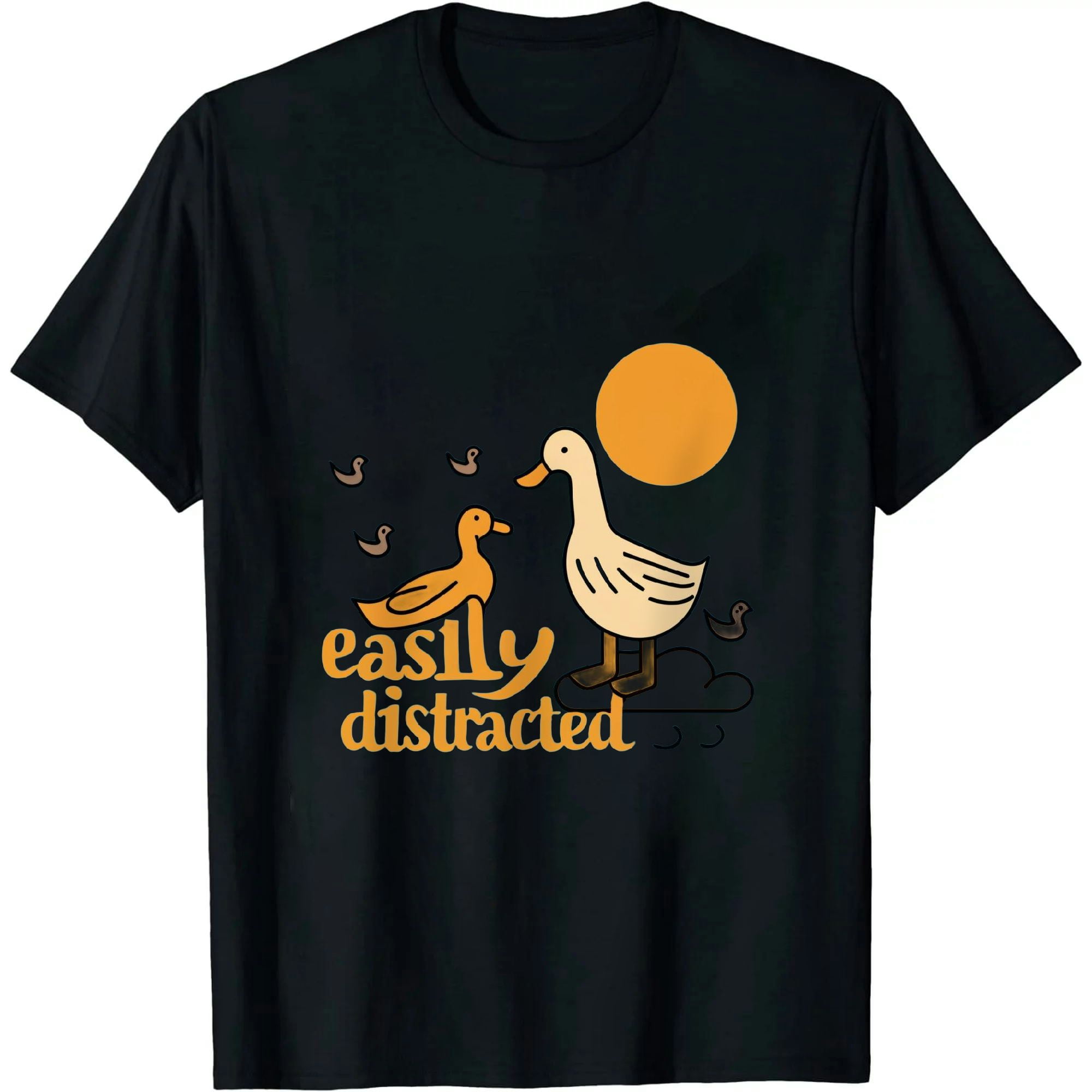 ONETECH Duck - Retro Vintage Easily Distracted By Ducks T-Shirt ...
