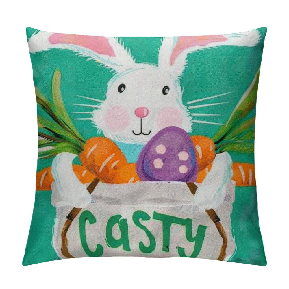ONETECH Easter Pillow Covers Easter Decorations for Home Bunny Truck ...