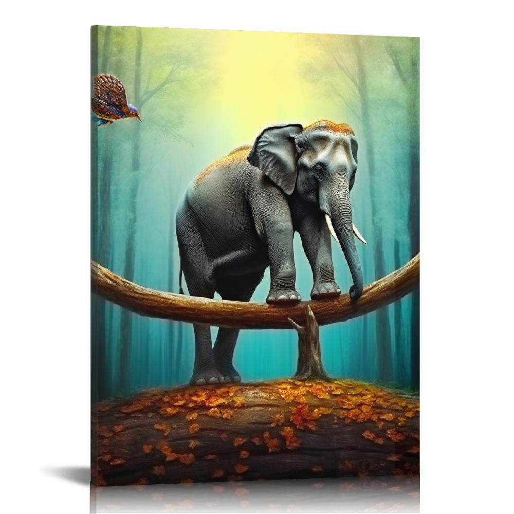 ONETECH Elephant Wall Art Mindset is Everything Motivation Office Wall ...