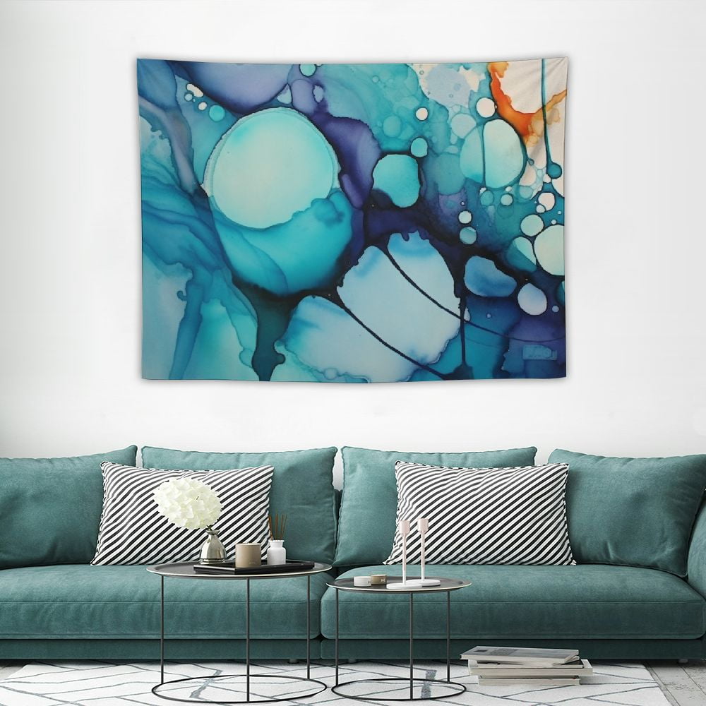 ONETECH Elizabeth Karlson The Blue Abyss Abstract Tapestry, - Walmart.com