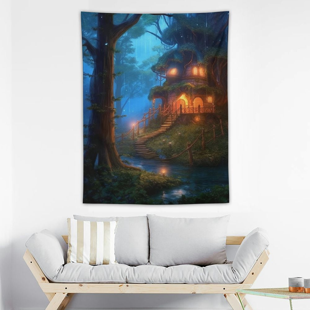 ONETECH Fantasy Forest Background Tapestry Fairytale Forest Theme ...