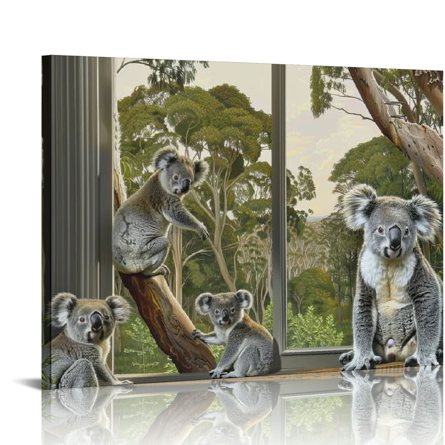 ONETECH Farmhouse Koala Decor Wall Art Koalas Forest Pictures Bathroom ...
