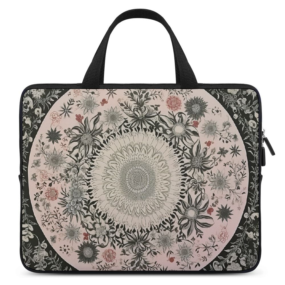 ONETECH Flowery Design Laptop Handle Bag Diving Fabric Computer Case ...