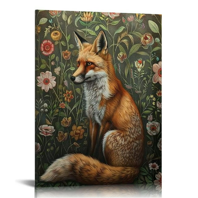 ONETECH Fox Art Print Fox Print Art Nature Prints Rustic Large Gallery ...