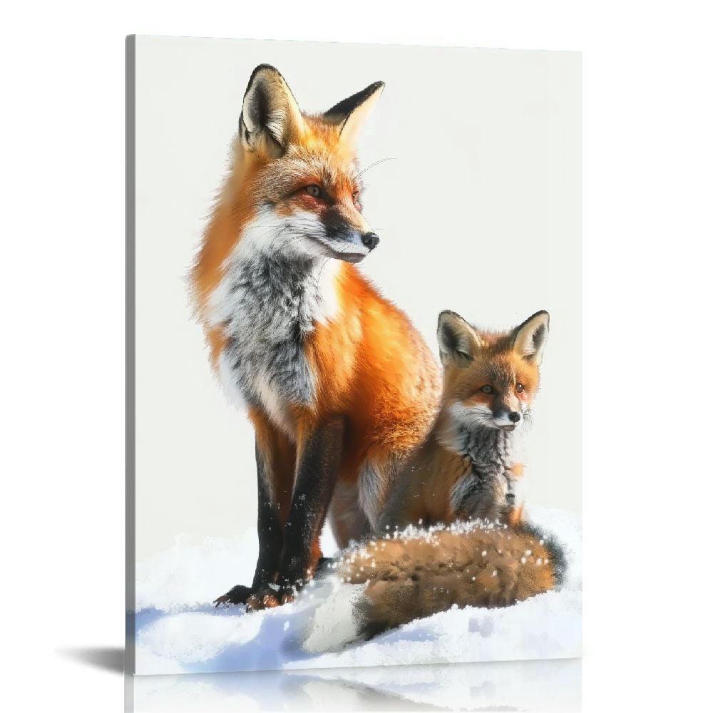 ONETECH Fox Canvas Wall Art﻿ for Bedroom Living Room Kitchen Wall Decor ...