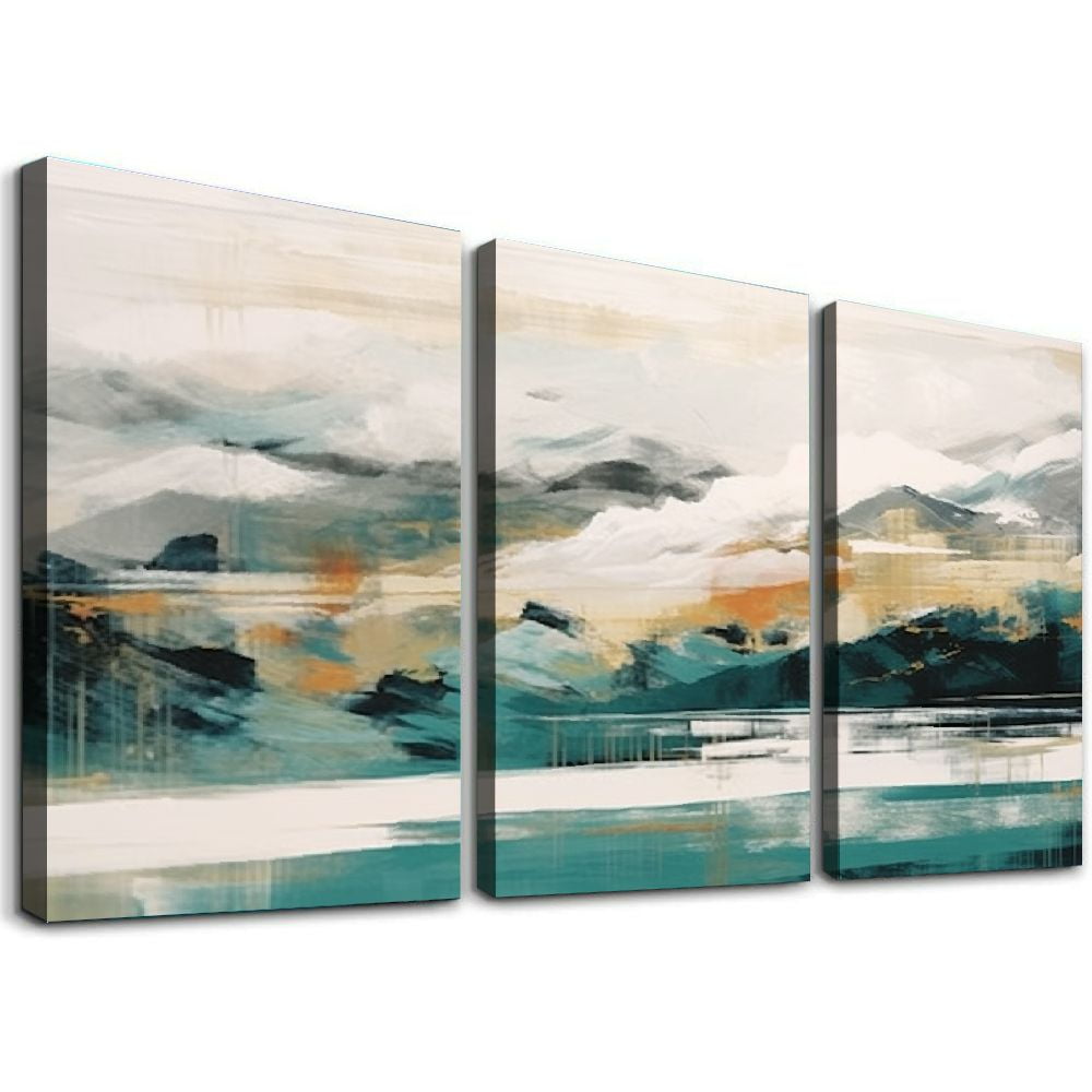 ONETECH Framed Canvas Wall Art for Living room Large Size, Abstract ...