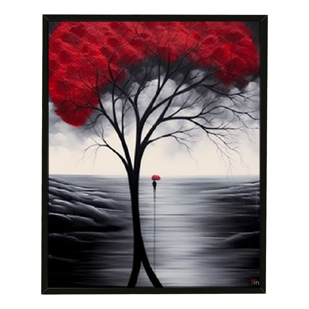 ONETECH Framed Wall Art the Cloud Tree Wall Art HD print of Landscape Canvas Prints for Home ...
