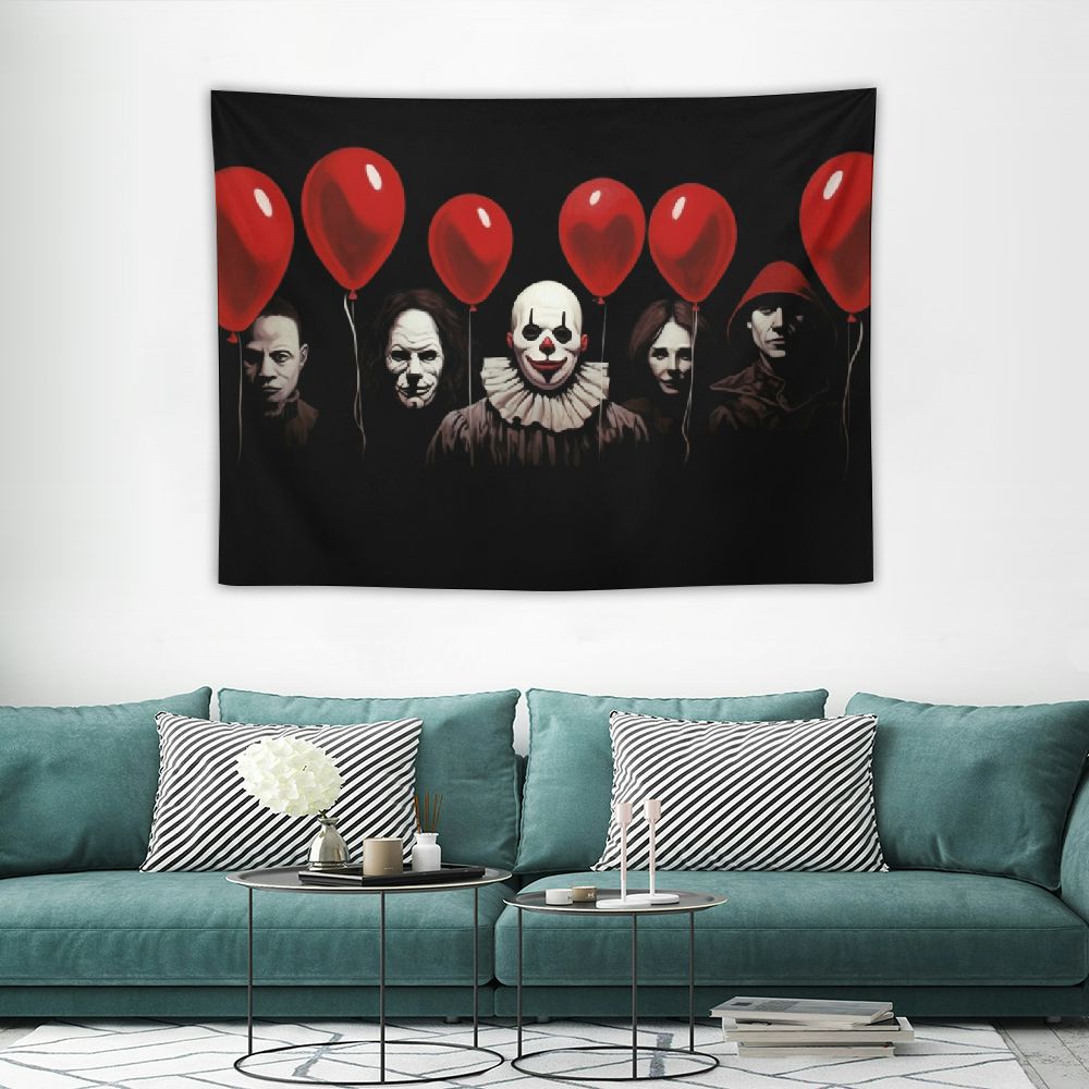 ONETECH Friend Halloween Horror Movie Flag Funny Ghostface Tapestry ...