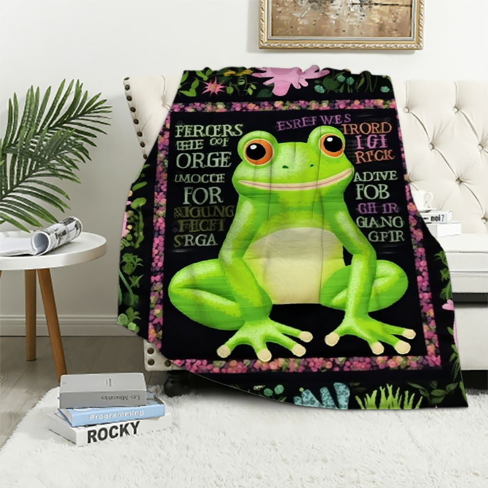 ONETECH Frog Gifts, Frog Gifts For Women/Men Throw Blanket Frog Gift ...