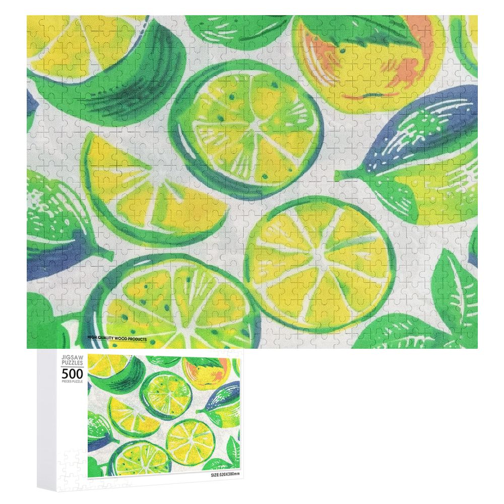 ONETECH Fruit Pattern Wooden Jigsaw Puzzle Challenging Difficult Wood ...