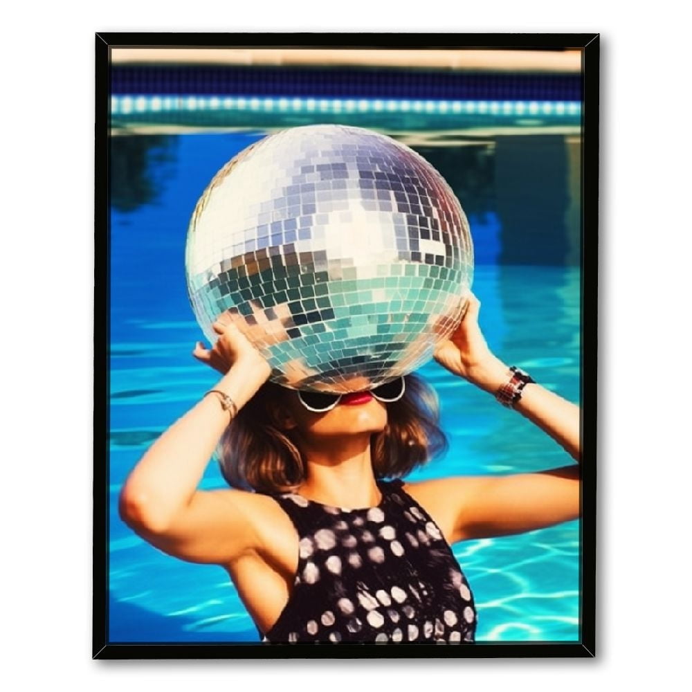 ONETECH Funky Trendy Blu Wall Art Fashion Bar Disco Theme Party ...
