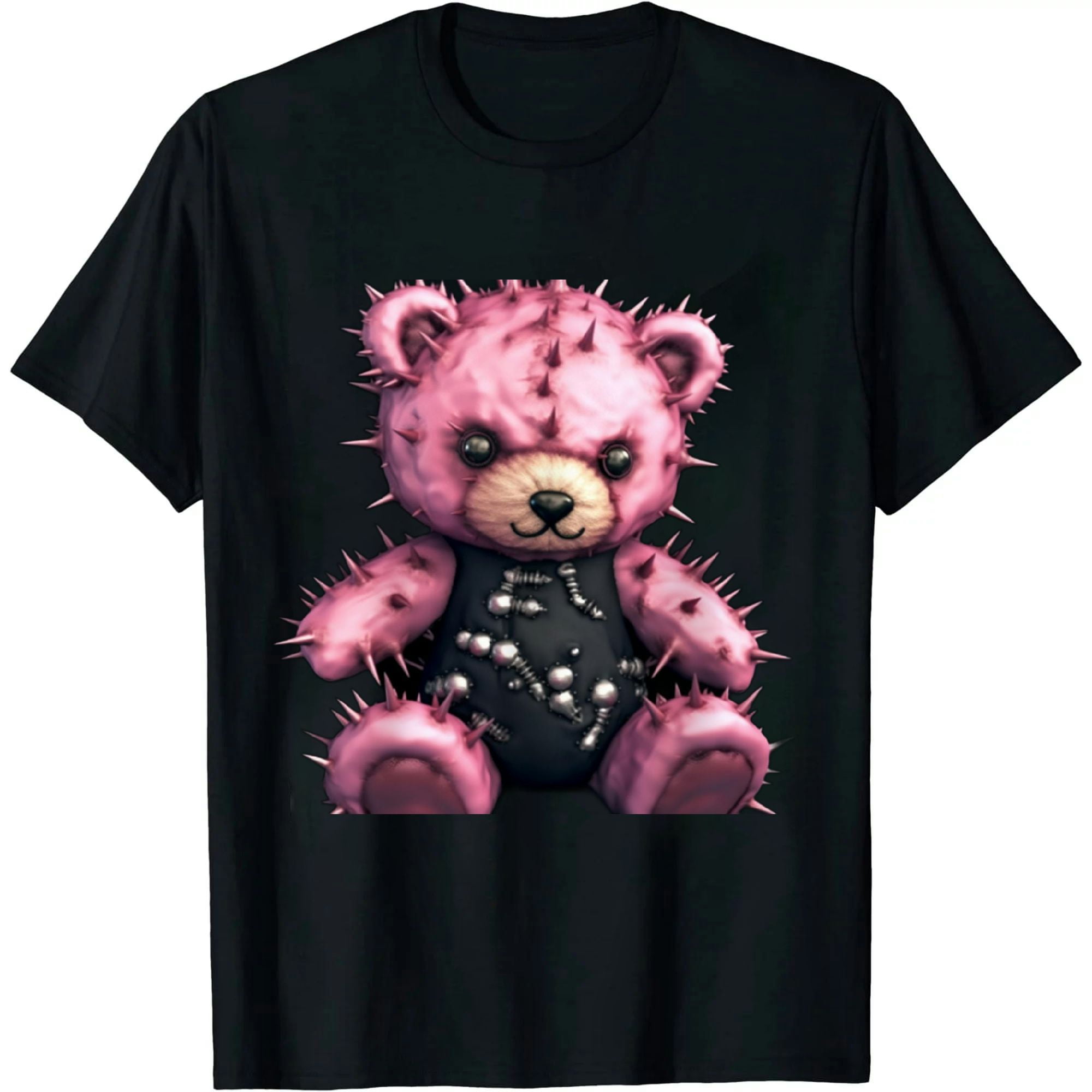 ONETECH Funny Bear Teddy | Punk Heavy Metal | Punker Rocker T-Shirt ...