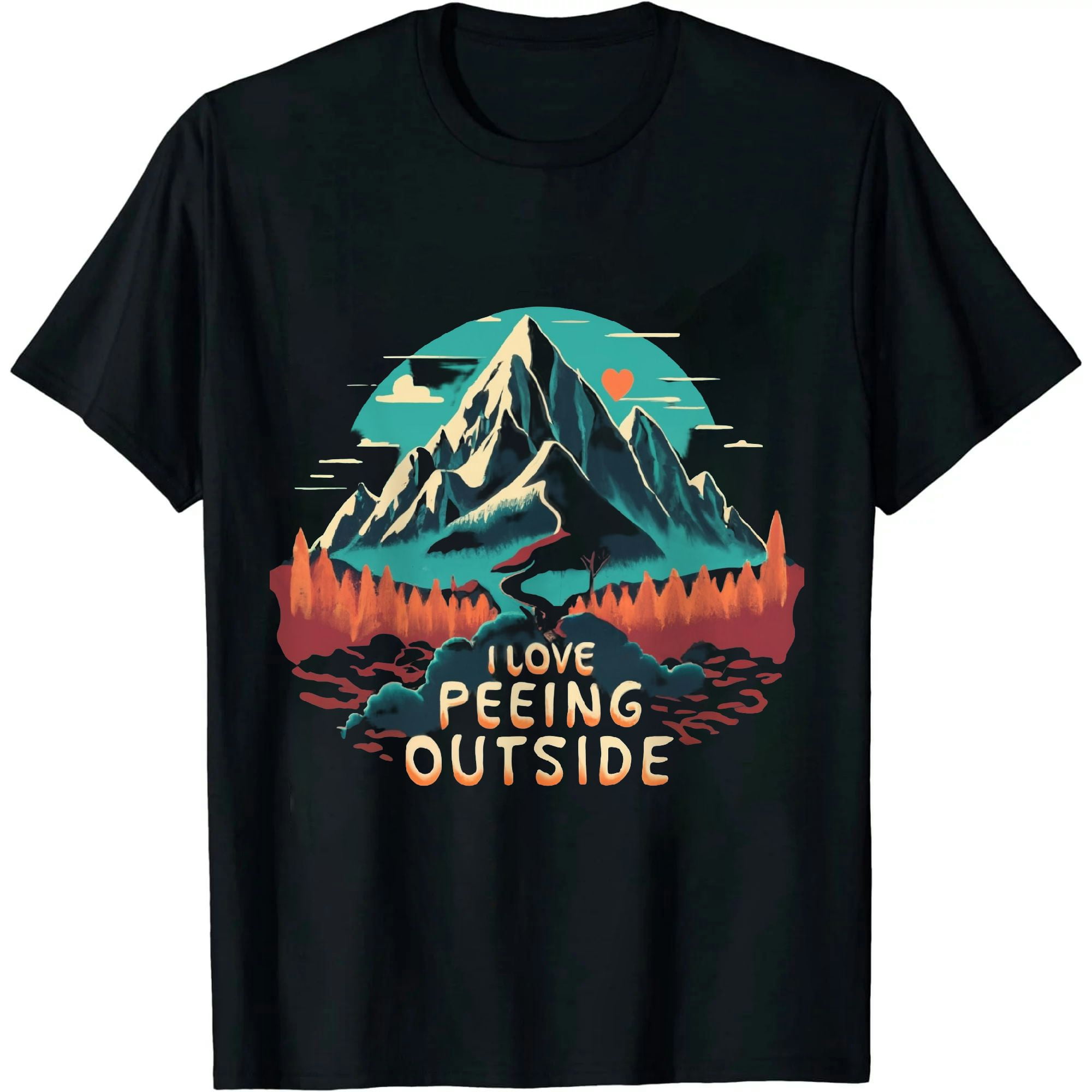 ONETECH Funny Camping Shirt Hiking Outdoors I Love Peeing Outside T ...
