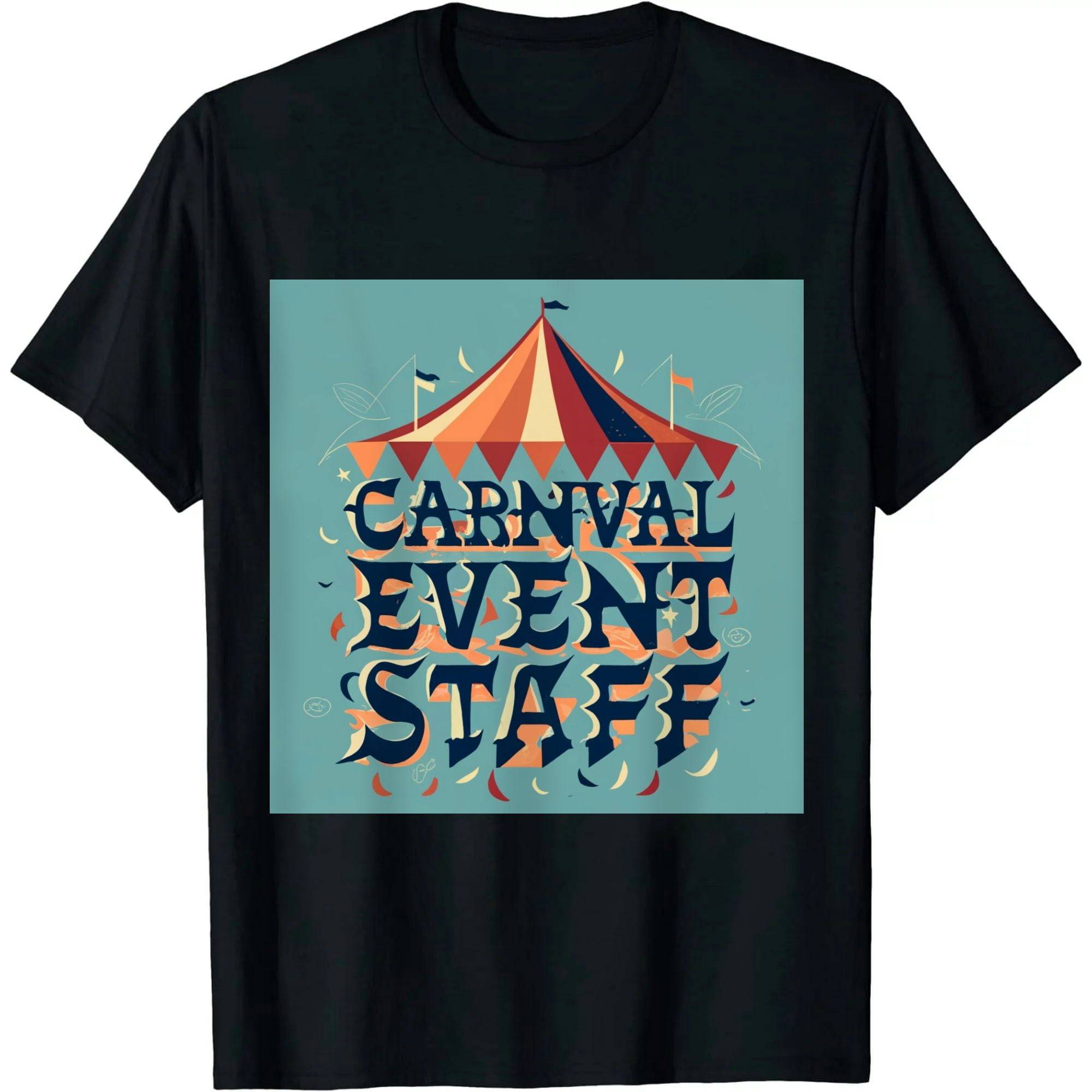 ONETECH Funny Carnival Event Staff T-Shirt Amusement Park T-Shirt ...