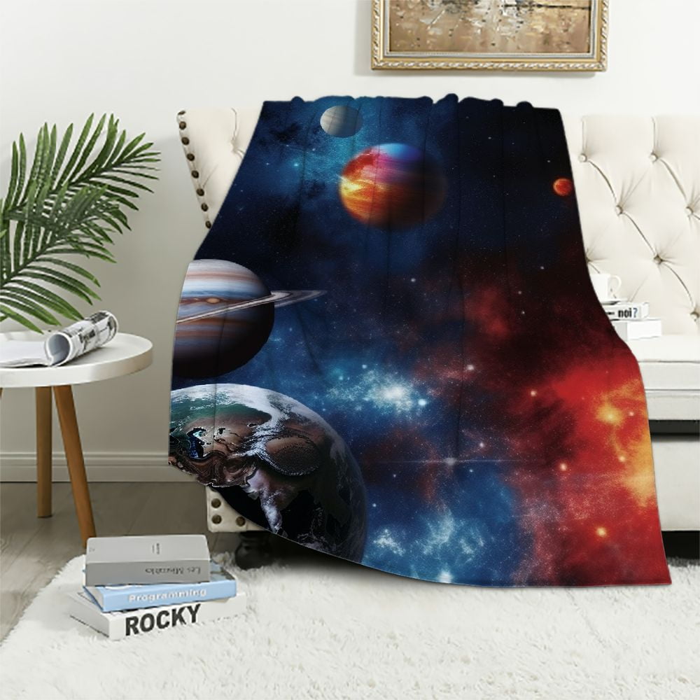 FUMJ Galaxy Planet Blanket Gifts - Kids Boys Men Outer Space Universe ...