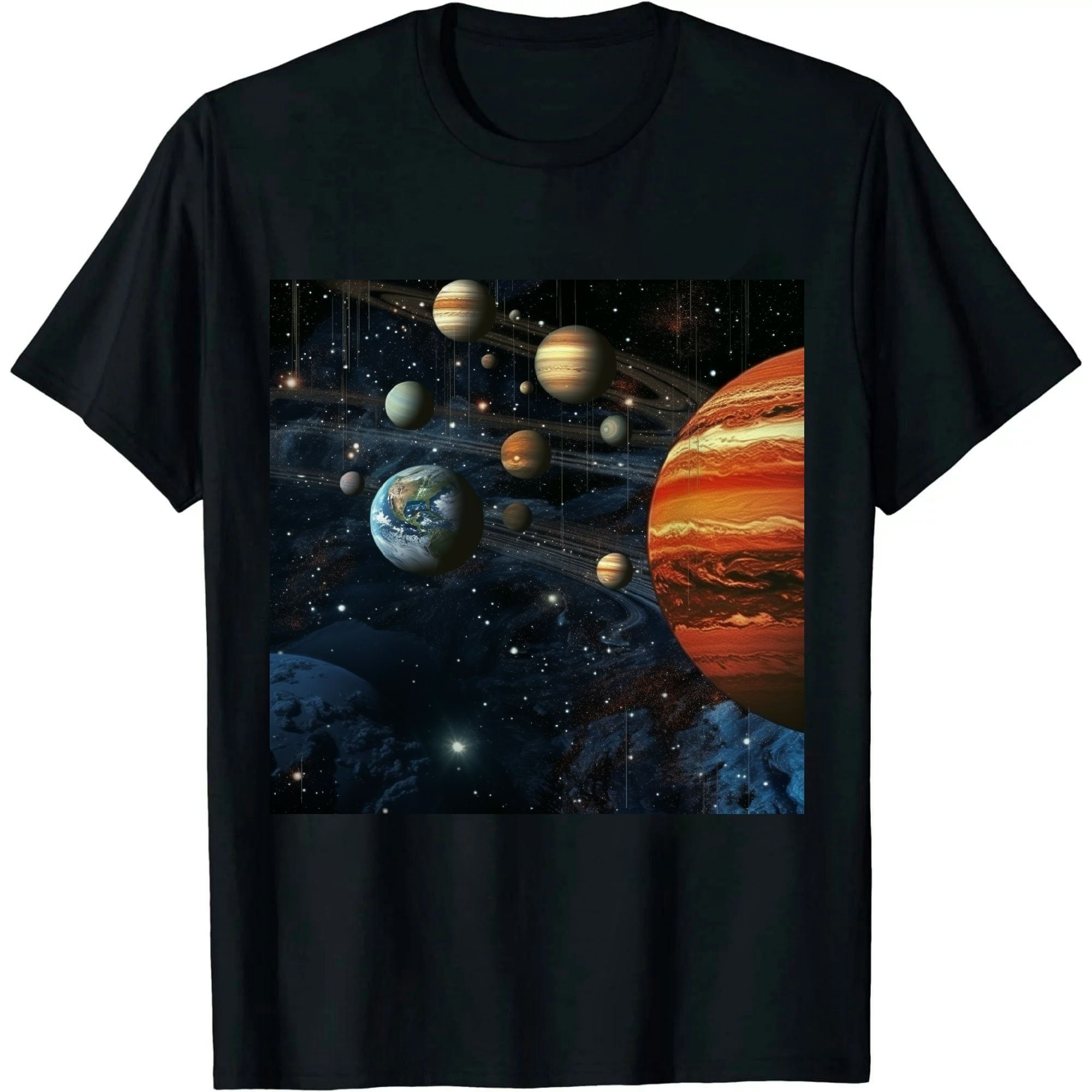 ONETECH Galaxy Planets Sun Universe Outer Space Science T-Shirt ...