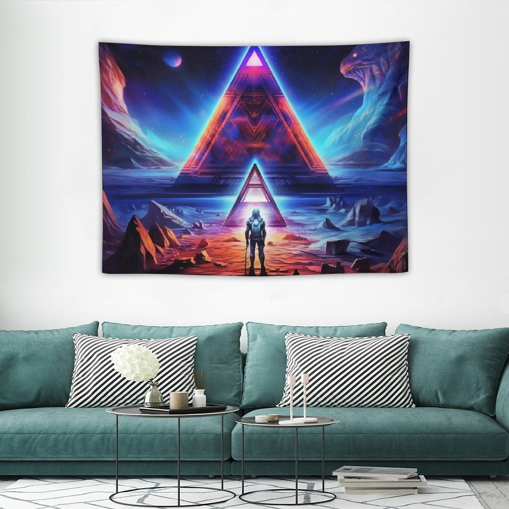 ONETECH Galaxy Space Tapestry UV Reactive Astronaut Tapestry Trippy ...