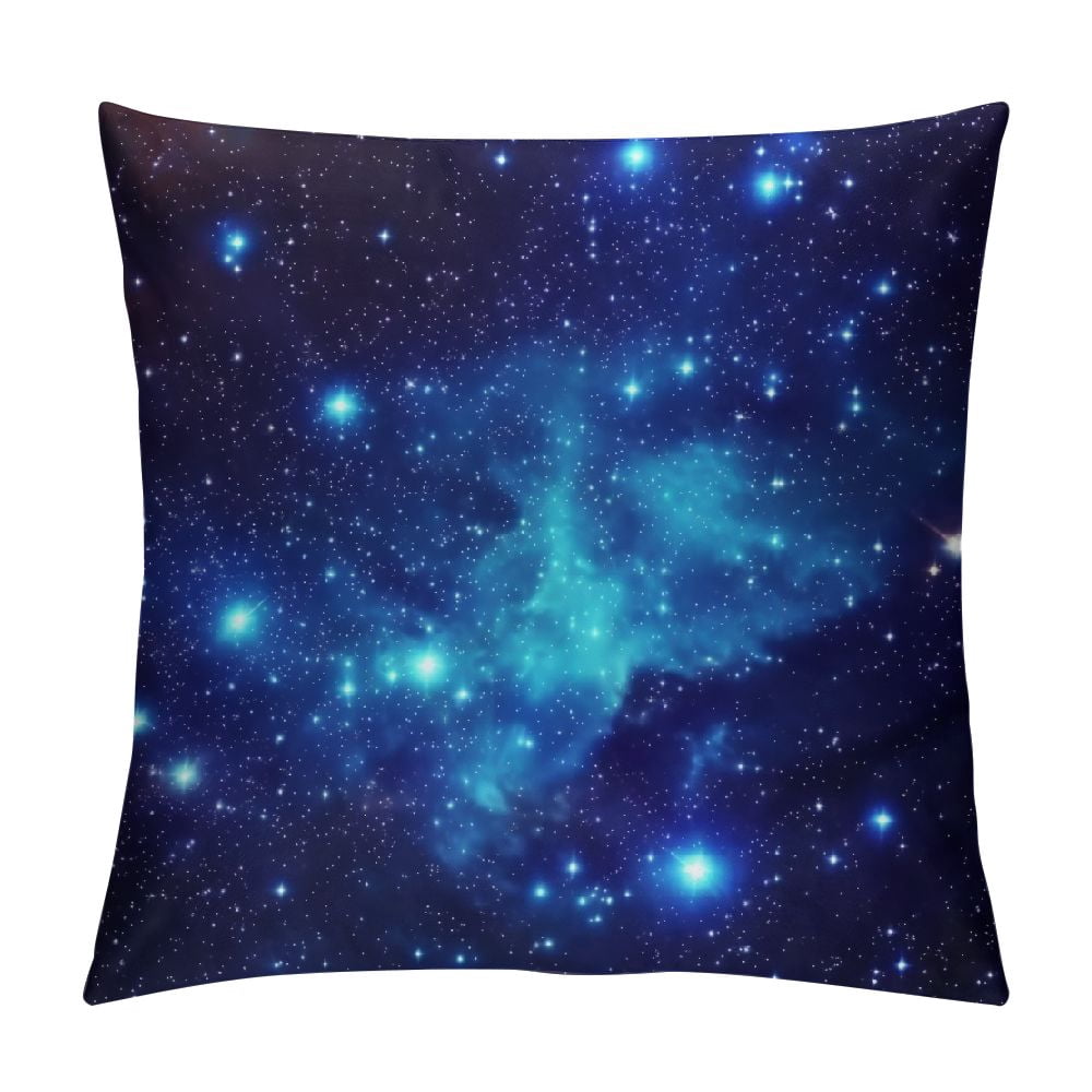 FUMJ Galaxy Stars Pillow Covers Starry Night Glitter Stars Outer Space ...