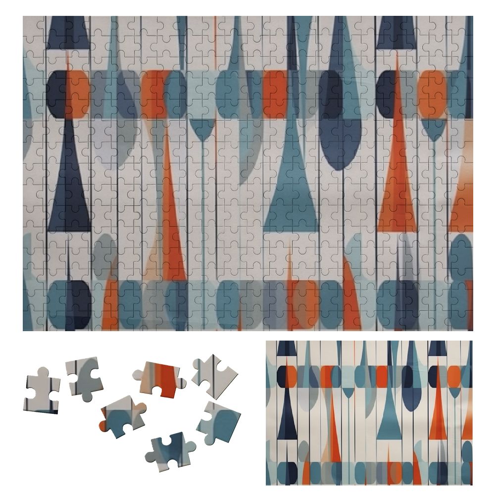 ONETECH Geometric Shapes Wooden Jigsaw Puzzle Challenging Difficult ...