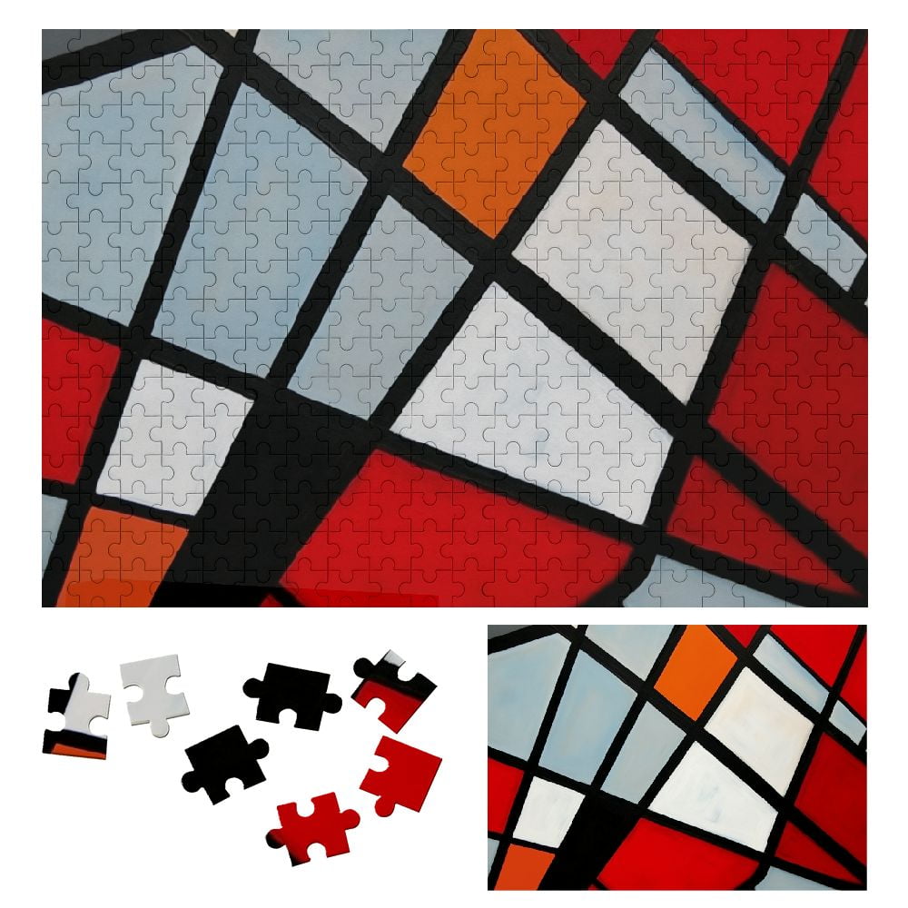 ONETECH Geometric Shapes Wooden Jigsaw Puzzle Challenging Difficult ...