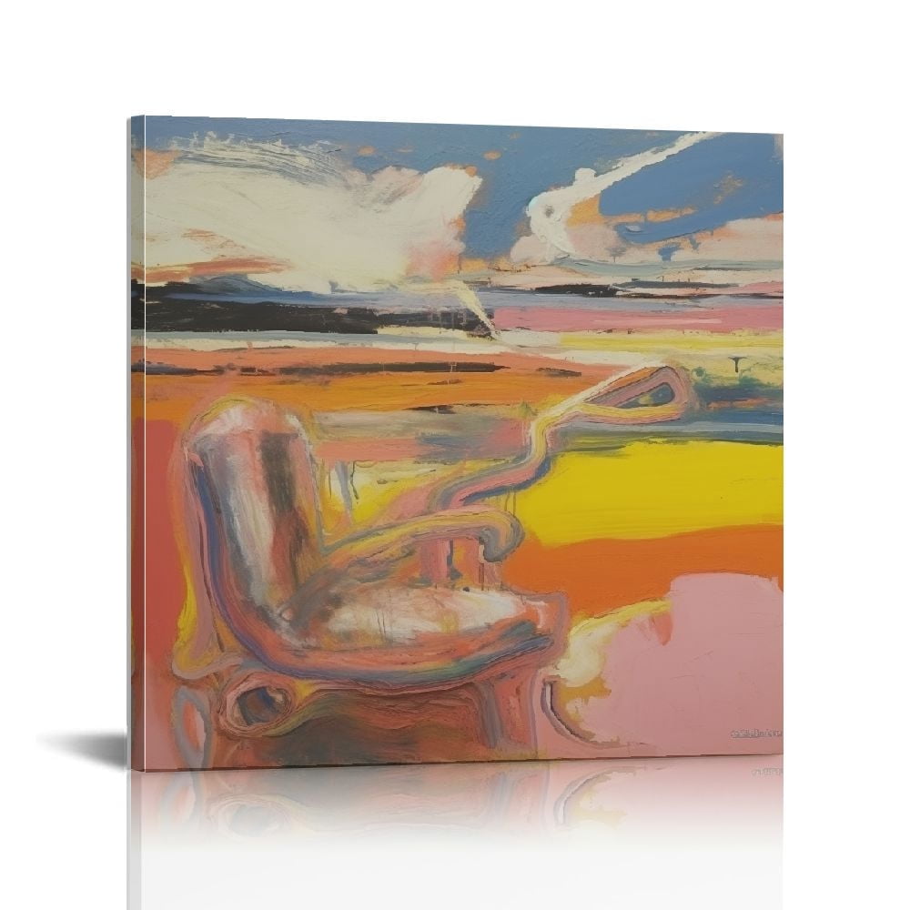 ONETECH Giant Art L'Attente Huge Contemporary Master Giclee Canvas Print for Office Home Wall ...