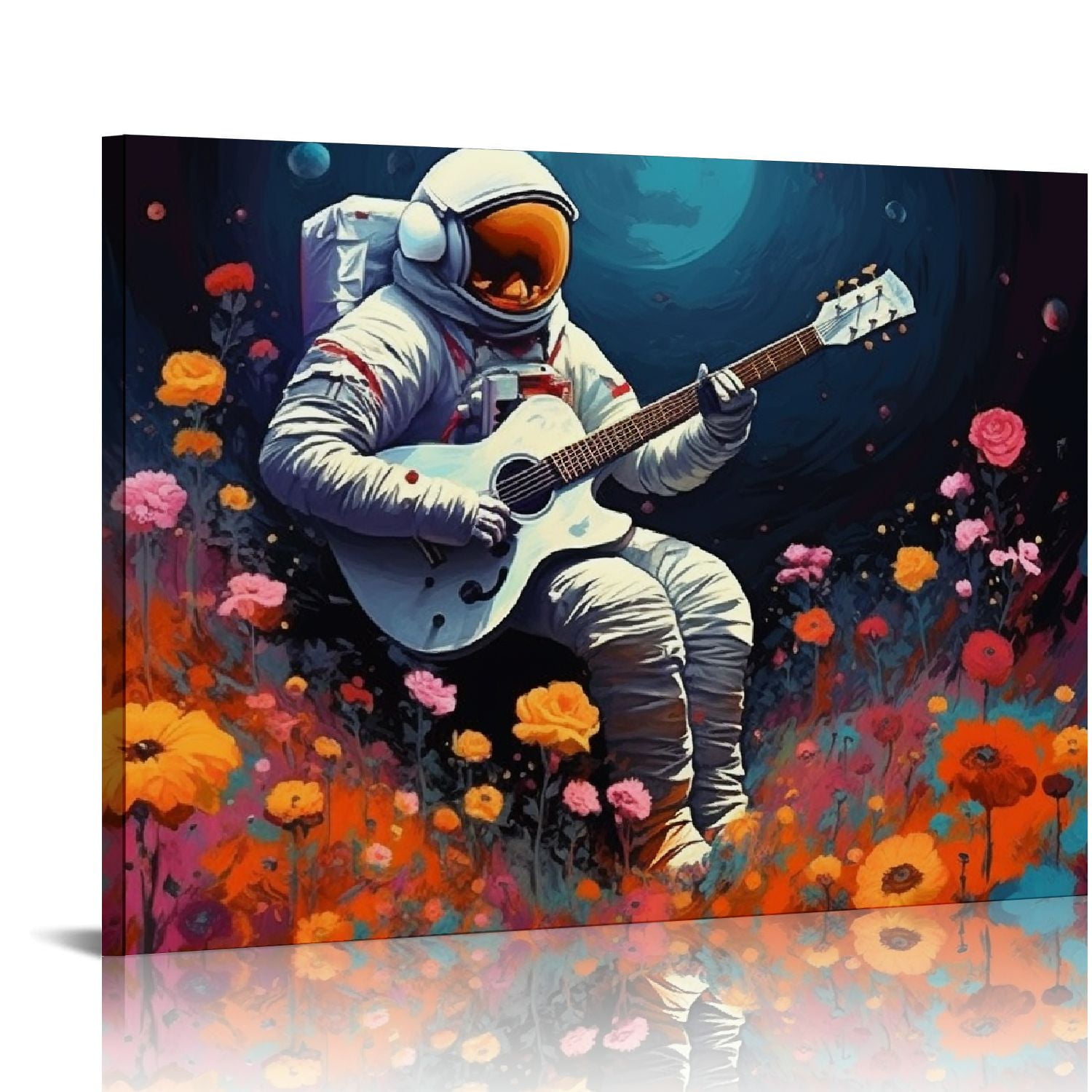 ONETECH Graffiti Astronaut Wall Art Banksy Outer Space Universe Canvas ...