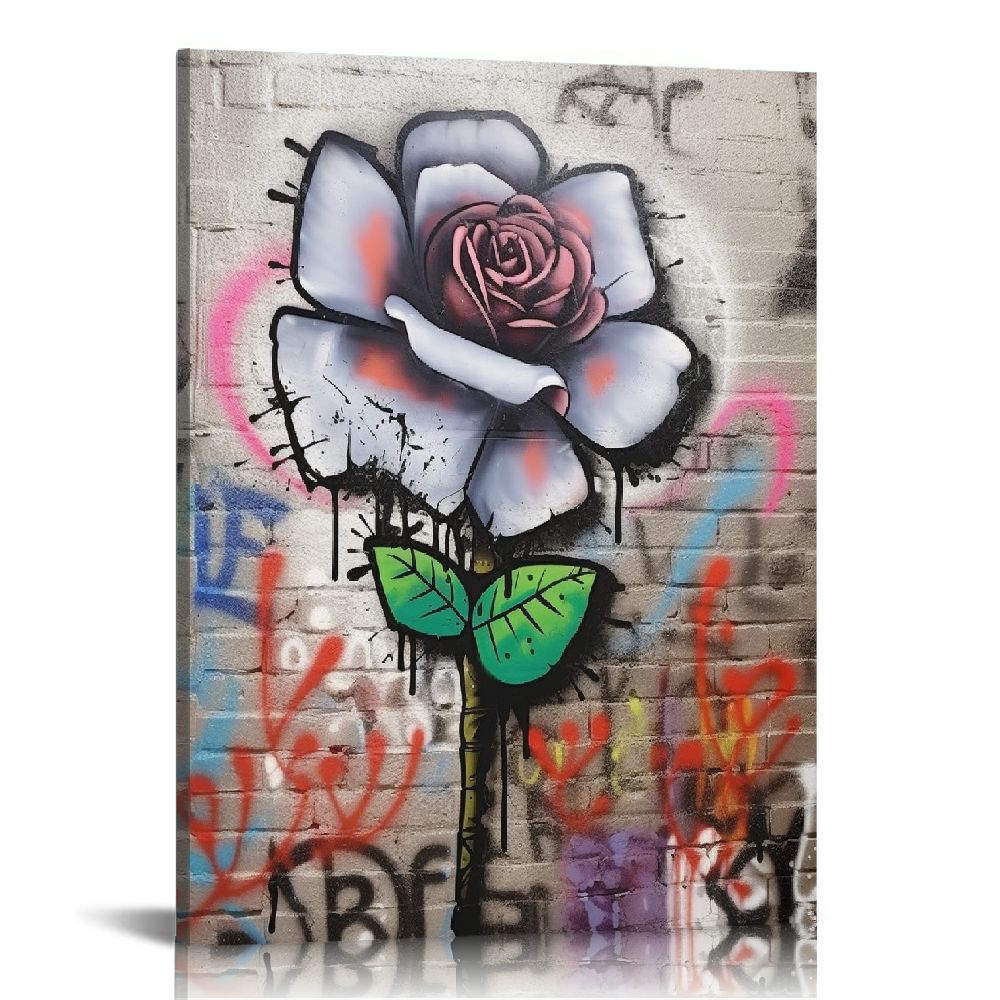ONETECH Graffiti Canvas Wall Art, Street Graffiti Canvas Wall Art ...