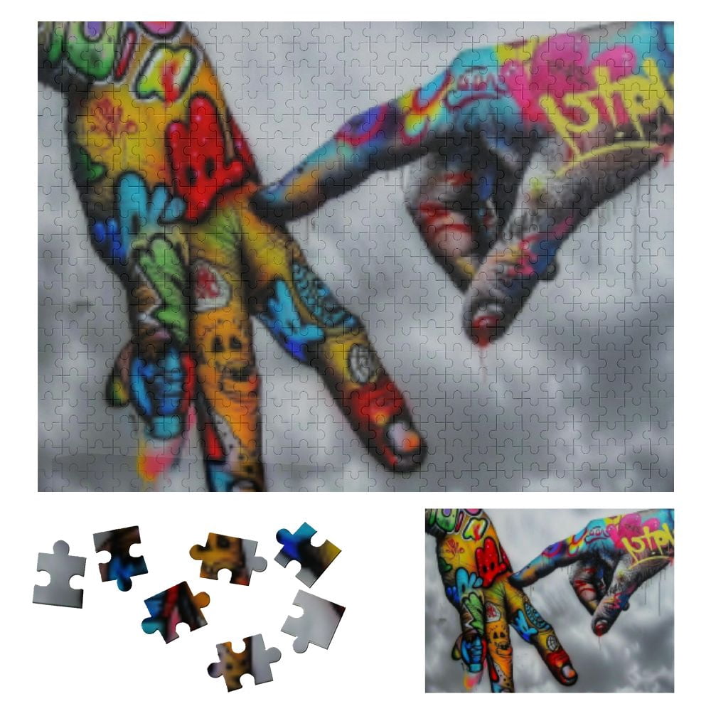 ONETECH Graffiti Hip Hop Artwork Abstract Art Wooden Jigsaw Puzzle for ...