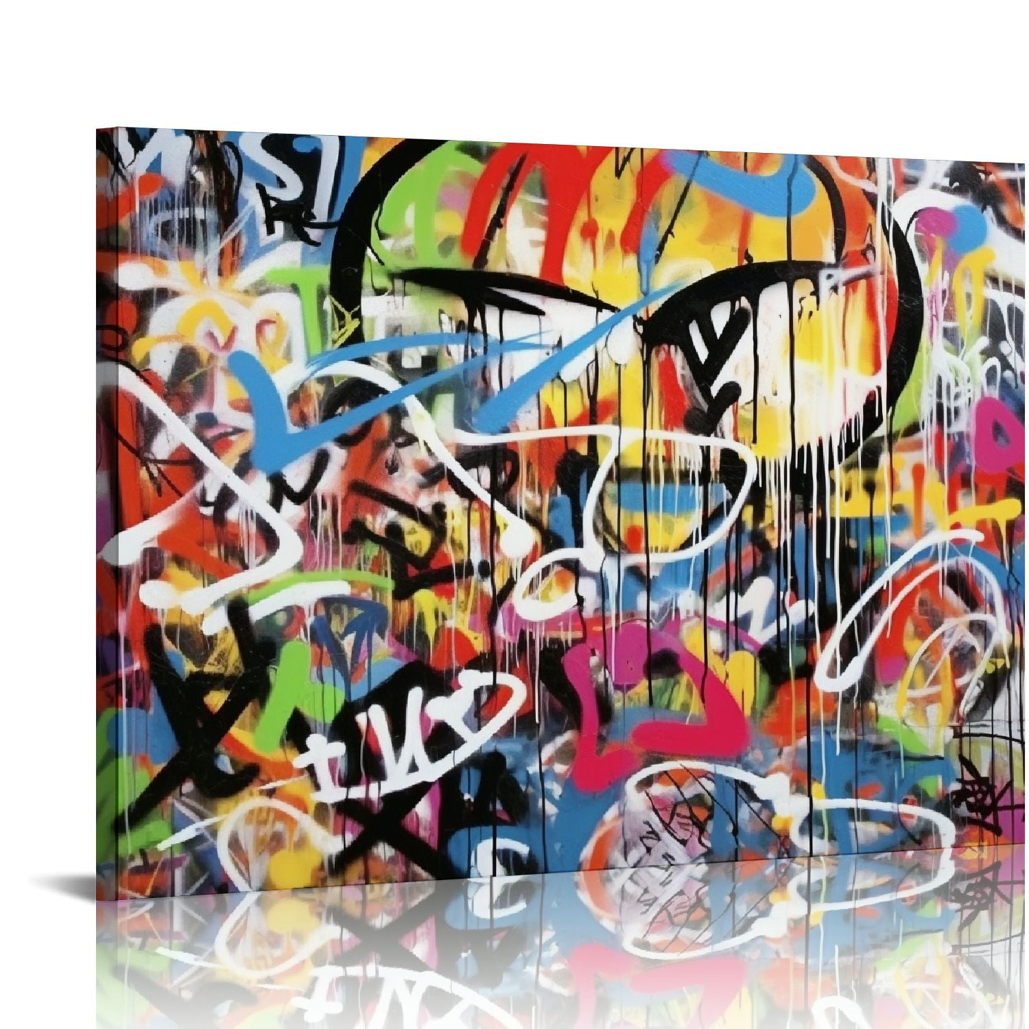 ONETECH Graffiti Wall Art Colorful Wall Art Banksy Wall Art Pop Art ...