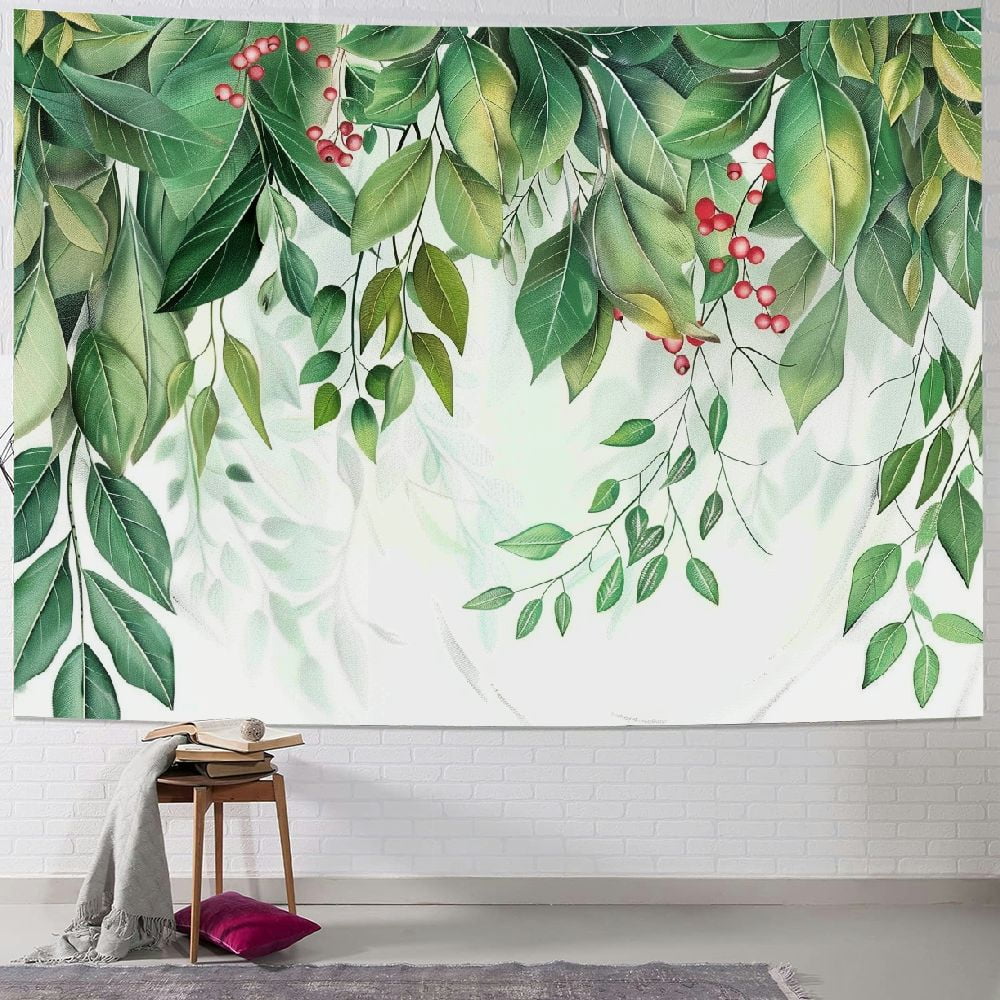 ONETECH Green Leaf Tapestry Eucalyptus Leaves Tapestry Tropical Plant ... ONETECH Green Leaf Tapestry Eucalyptus Leaves Tapestry Tropical Plant ...