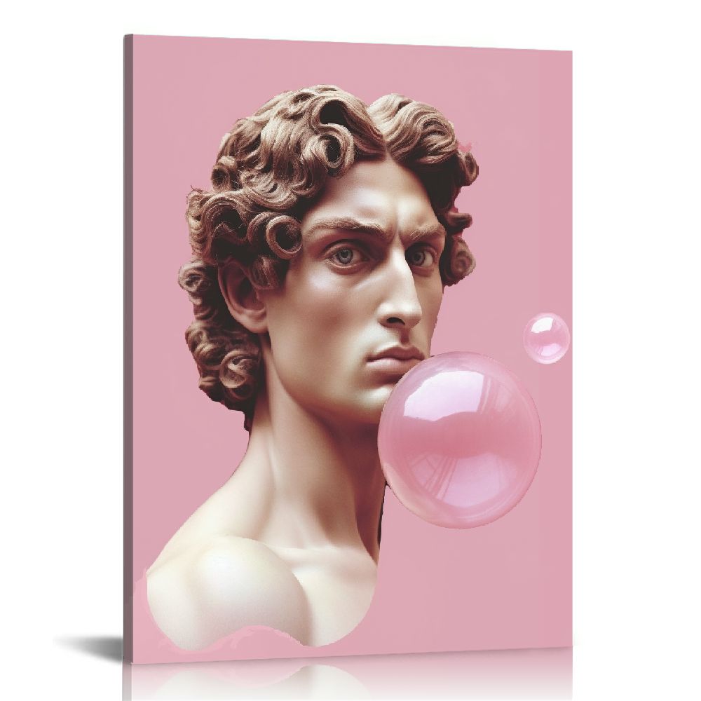 ONETECH Gum Poster David Bubble Pop Art Pop Art Wall Decor Pink ...