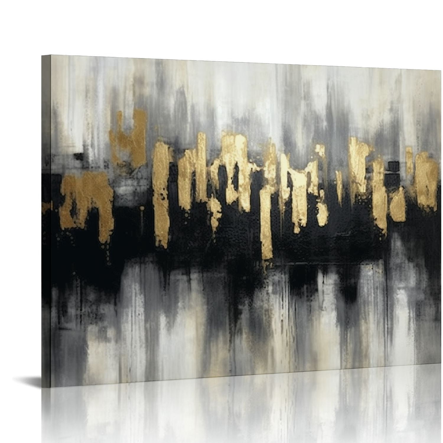ONETECH Hand-painted Thick Texture White Texture Abstract Oil Painting ...