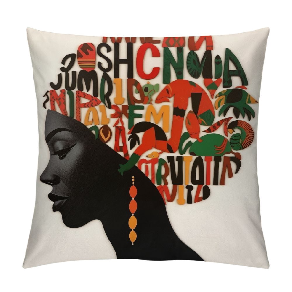 ONETECH Happy Kwanzaa Throw Pillow Covers, African American Holiday ...