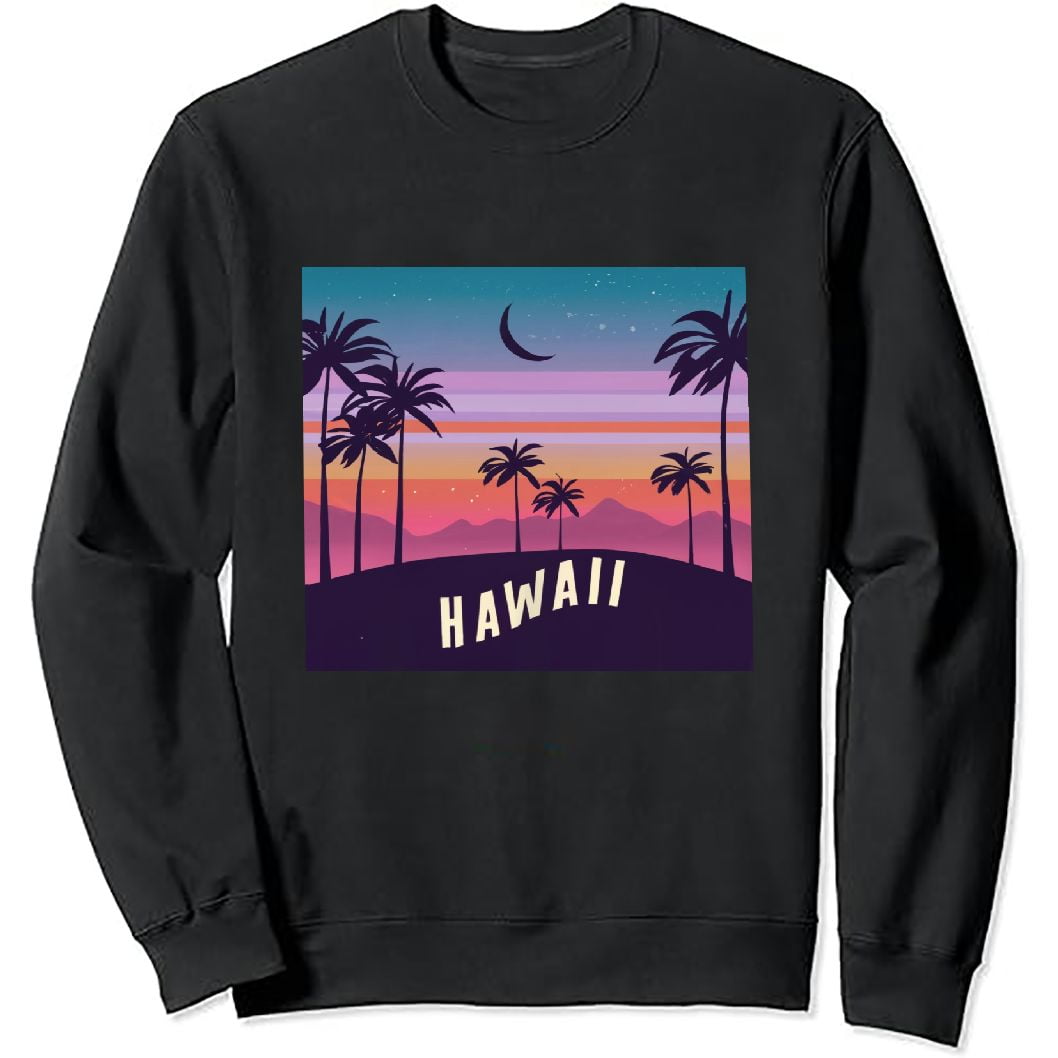 ONETECH Hawaii Vintage Landscape Sweatshirt - Walmart.com