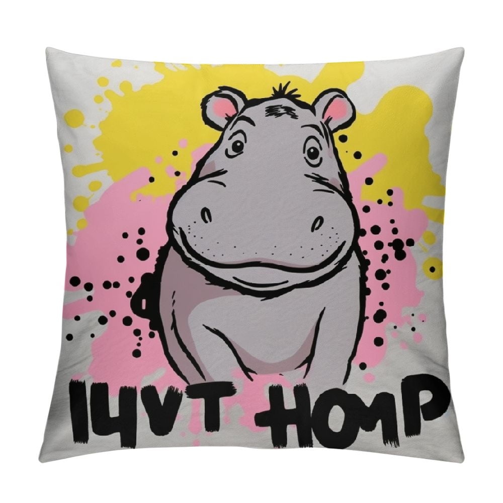 ONETECH Hippo Themed Just A Girl Who Loves Hippo Cute Baby Hippo ...