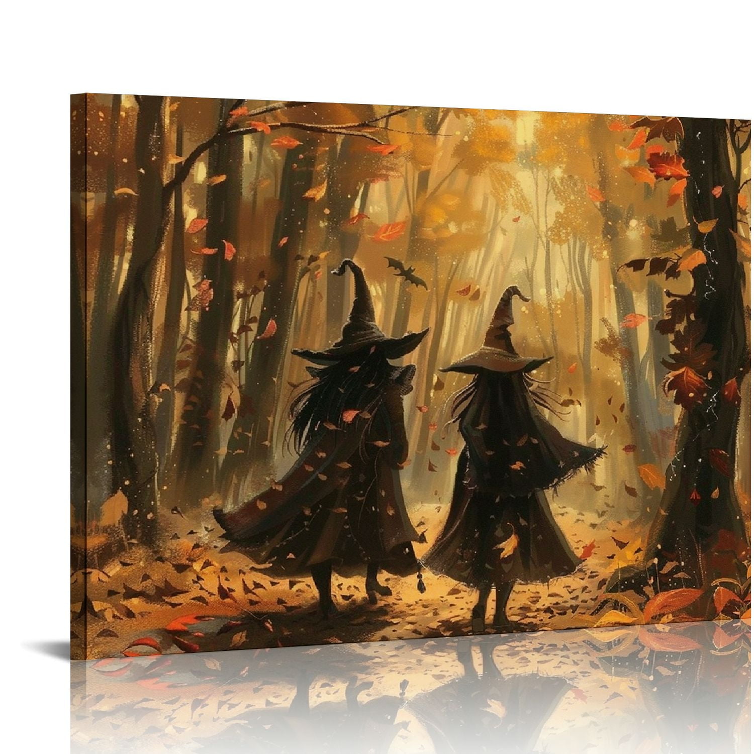 ONETECH Horror Halloween Home Decor Posters Three Witches Gather in The ...