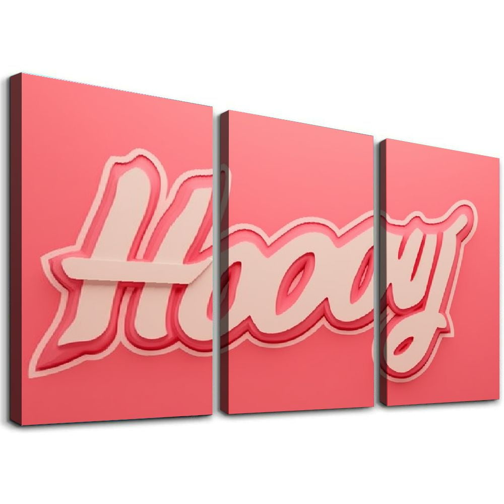 ONETECH Howdy Preppy Wall Art,Howdy Sign,Pink Western Decor,Hot Pink ...