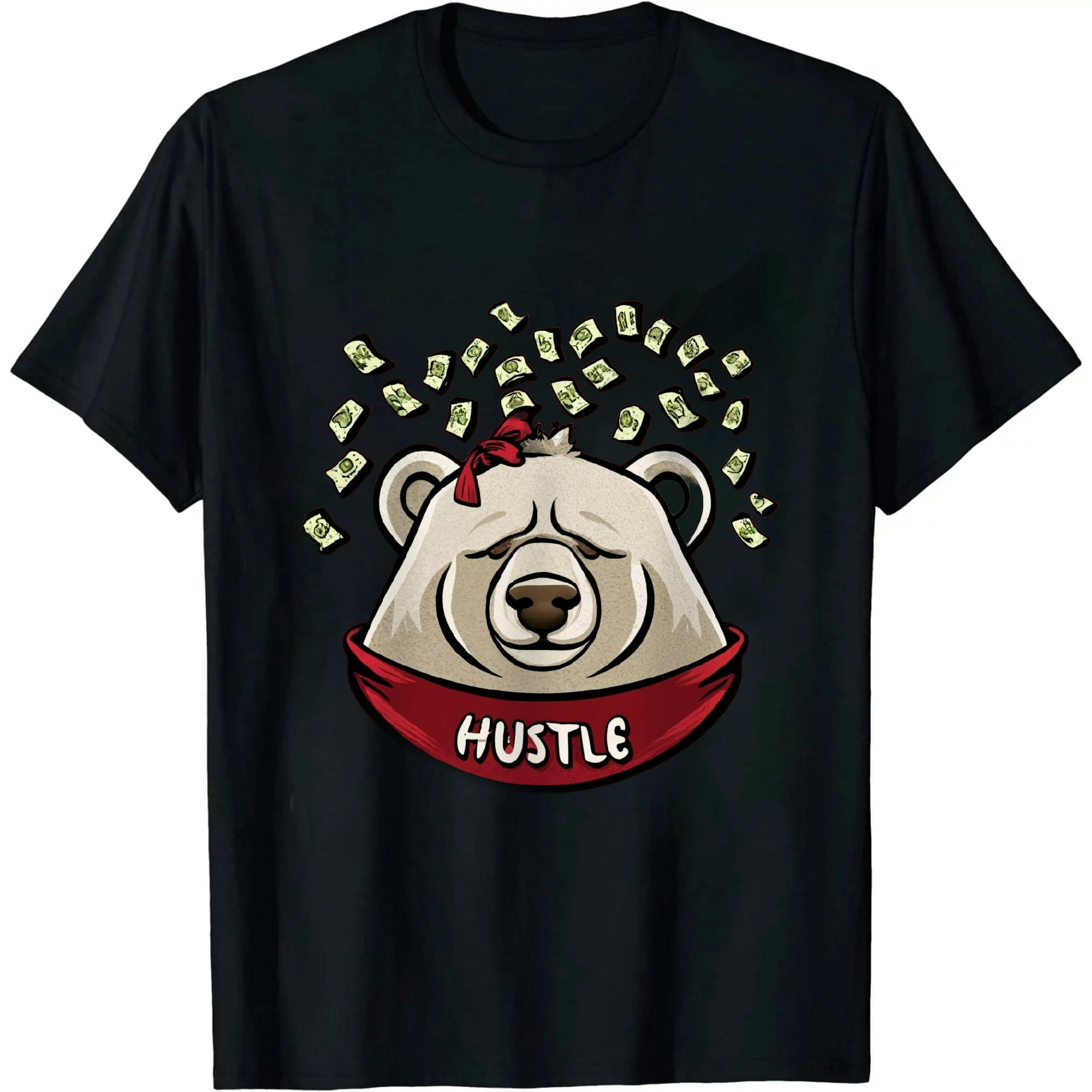 ONETECH Hustle Hustling Hip Hop Bear T-Shirt - Walmart.com