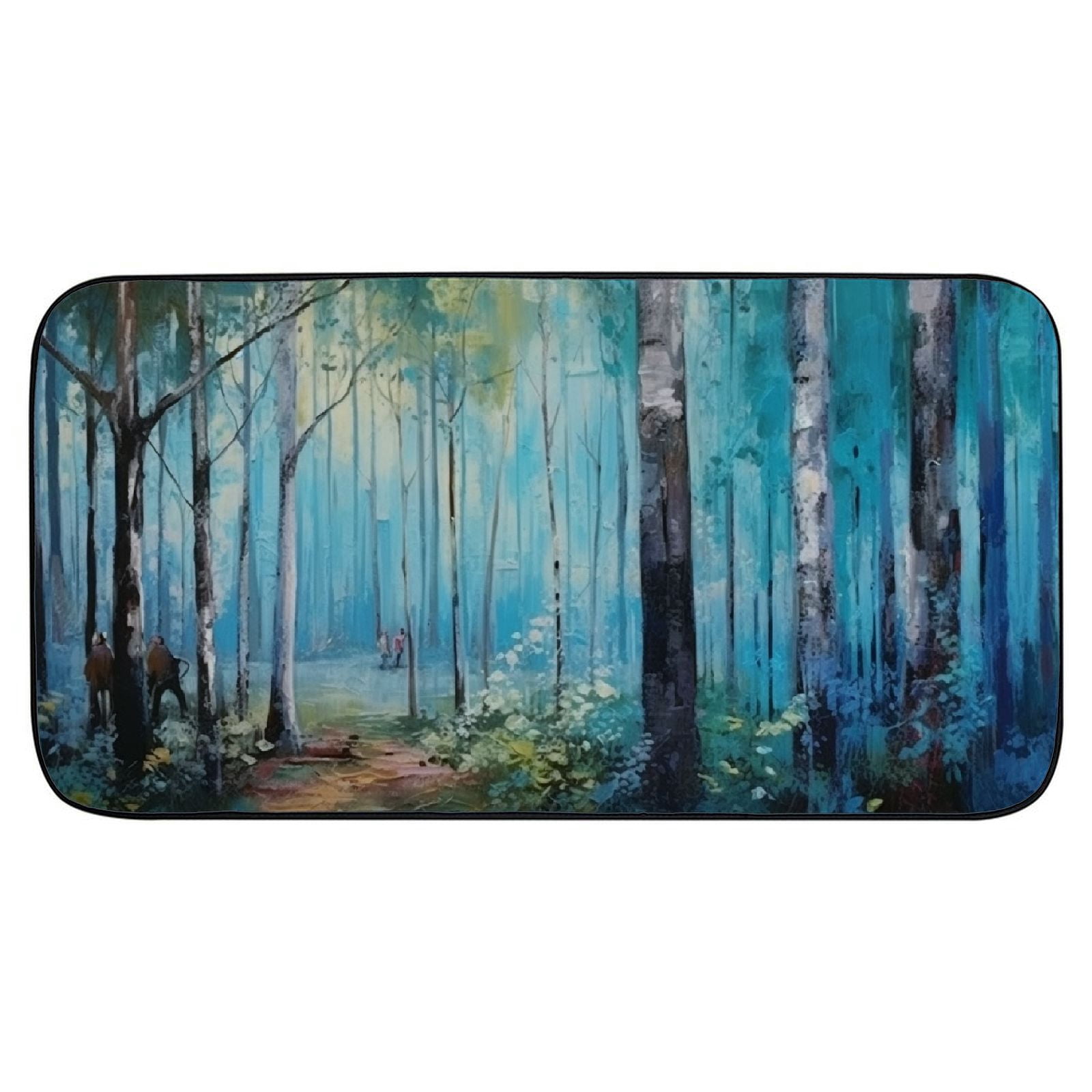 ONETECH Impressionism Square Floor Mat for Home Entrance Indoor Outdoor ...