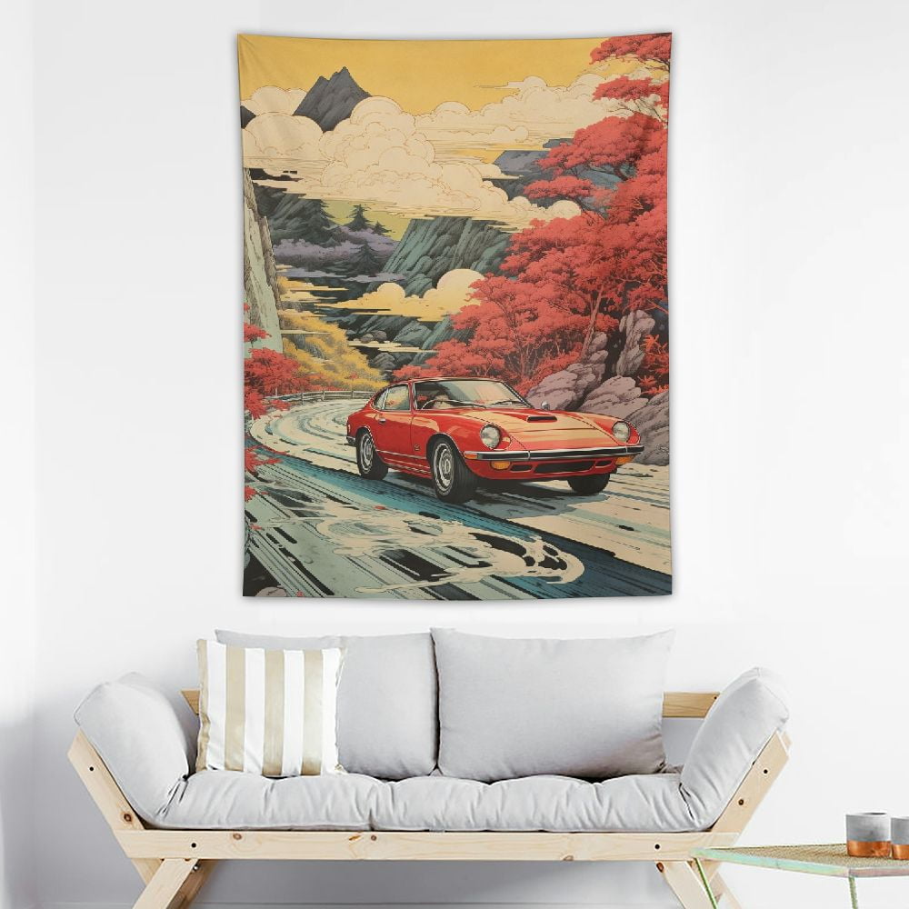 ONETECH JDM JDM Car Tapestry Tapestry Wall Hanging Curtain Decor ...