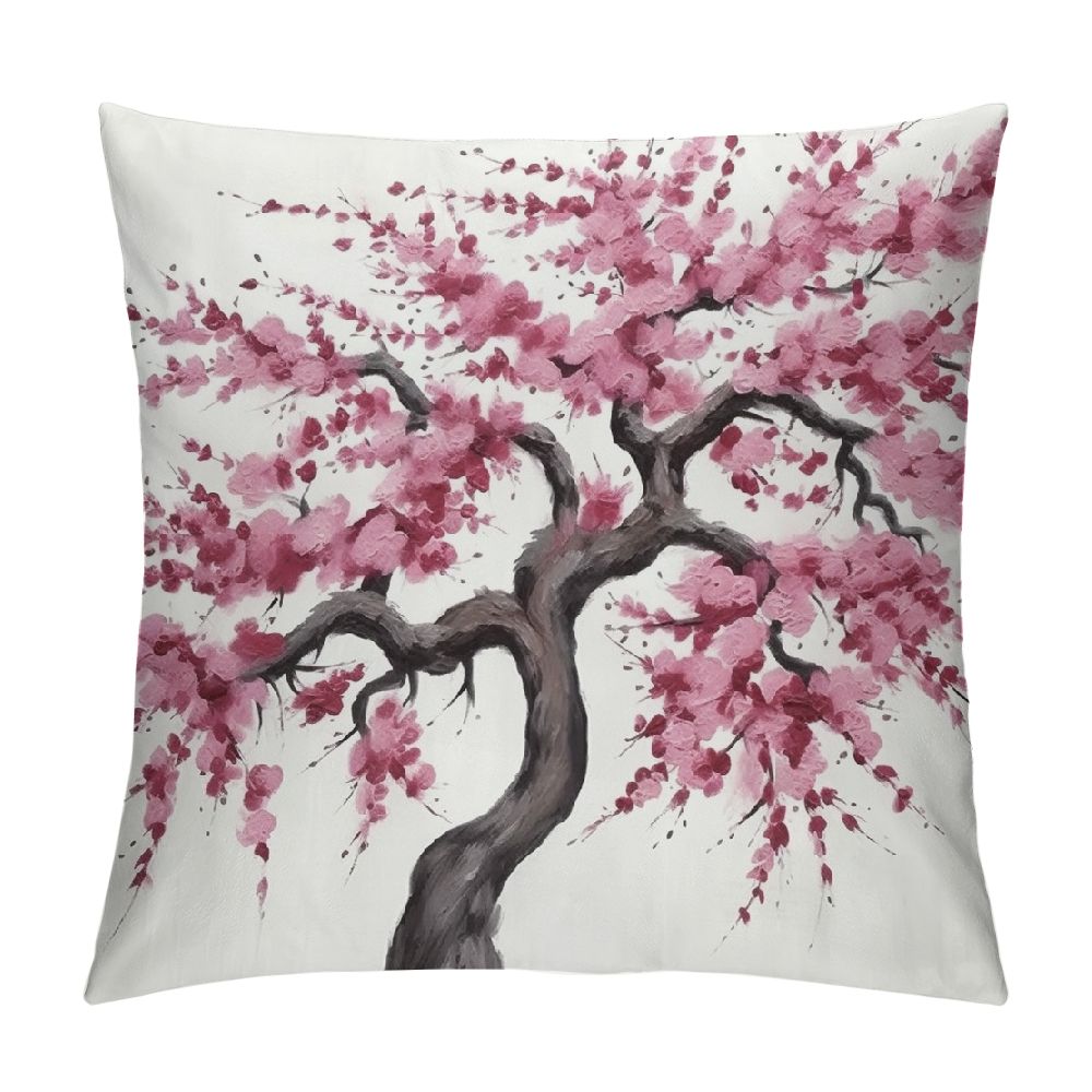 ONETECH Japanese Pillow Cushion Cover Branch of a Flourishing Sakura ...