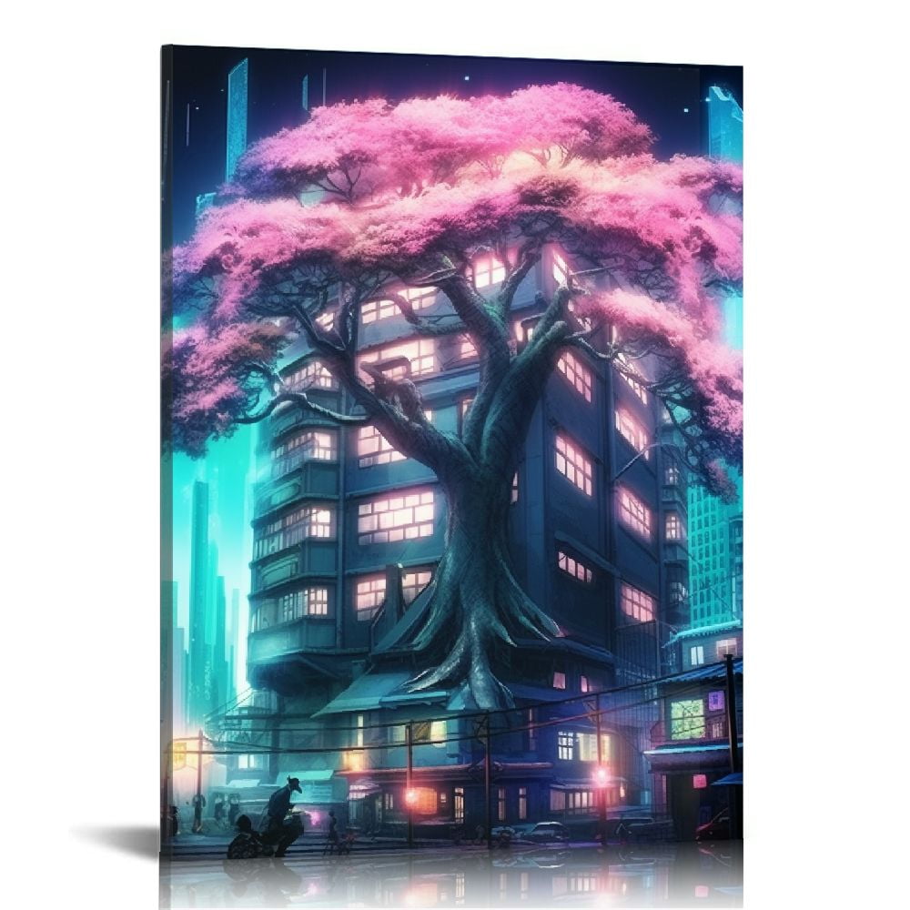 ONETECH Japanese Wall Art Prints Anime Posters Abstract Illustration ...