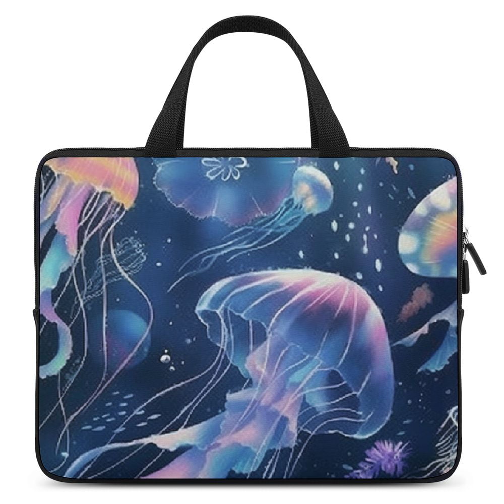 ONETECH Jellyfish Ocean Bubbles Laptop Bag Computer Protective Handle ...