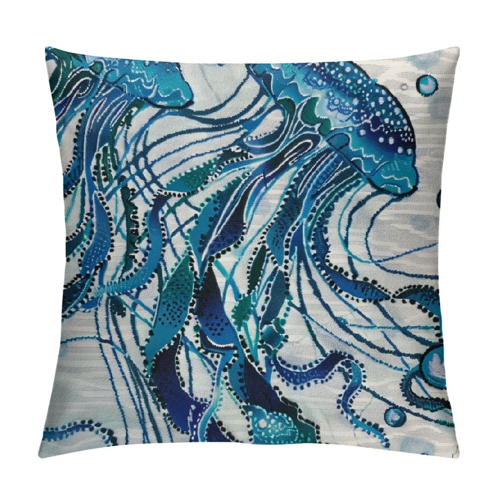ONETECH Jellyfish Throw Pillow Cushion Cover, Jellyfish Shaped with ...