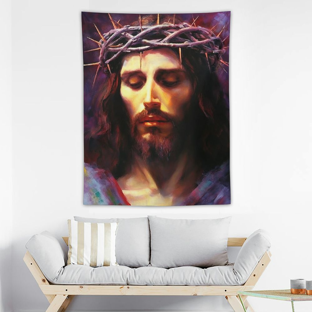 ONETECH Jesus Tapestry Wall Hanging Christmas Tapestries Wall Decor ...