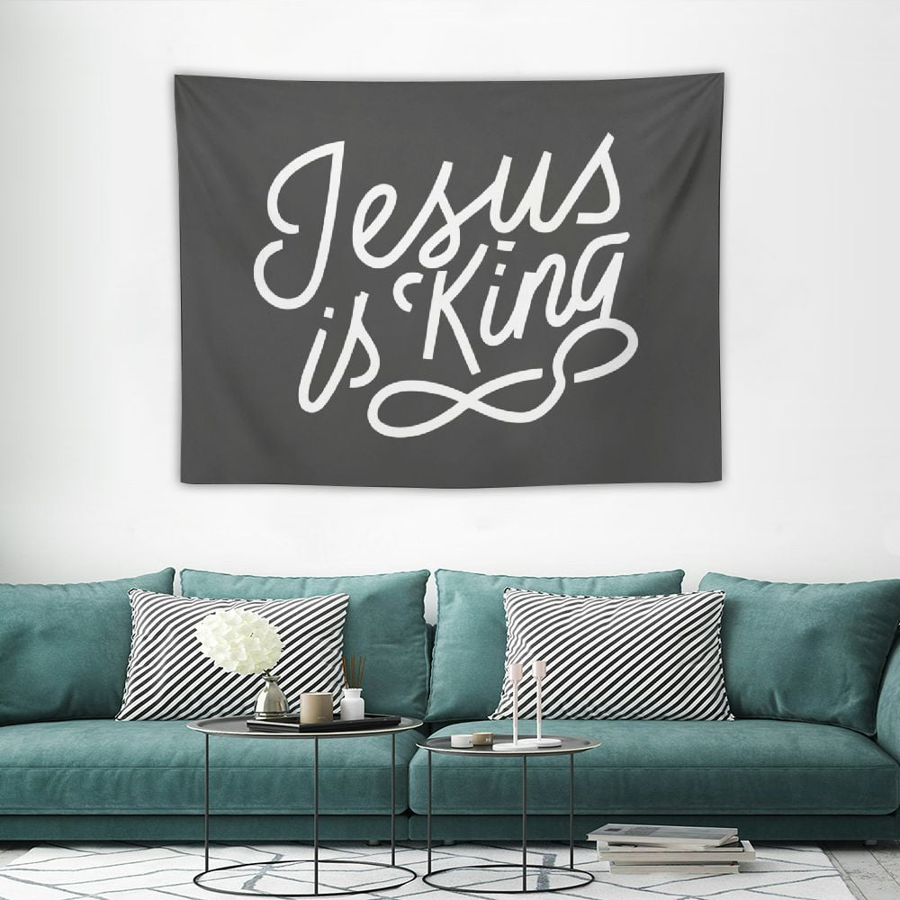 ONETECH Jesus is King Flag Banner with Brass Grommets Garage Decor Wall ...