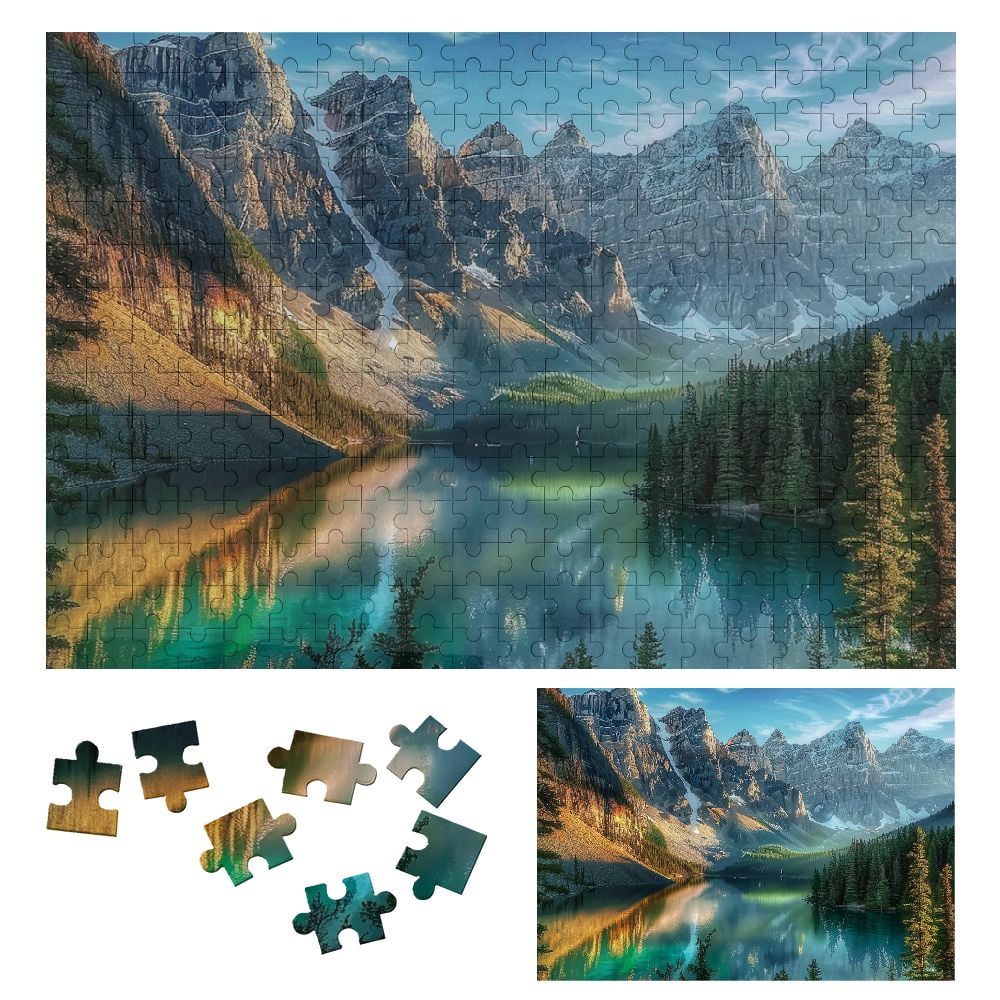 FUMJ Jigsaw Puzzles ,Sunset Moraine Lake Banff National Park Jigsaw ...