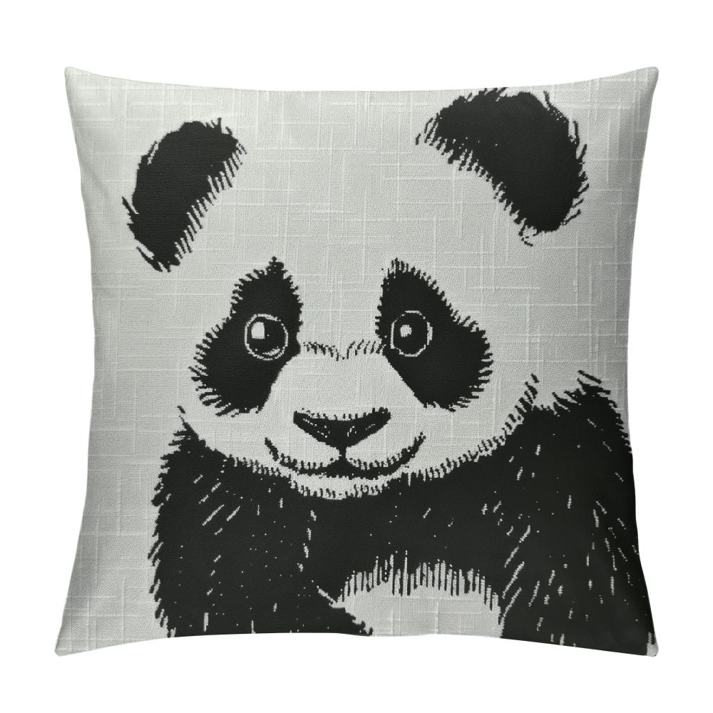 ONETECH Just A Girl Who Loves Pandas Pillow,Cute Bady Panda Bear Pillow ...